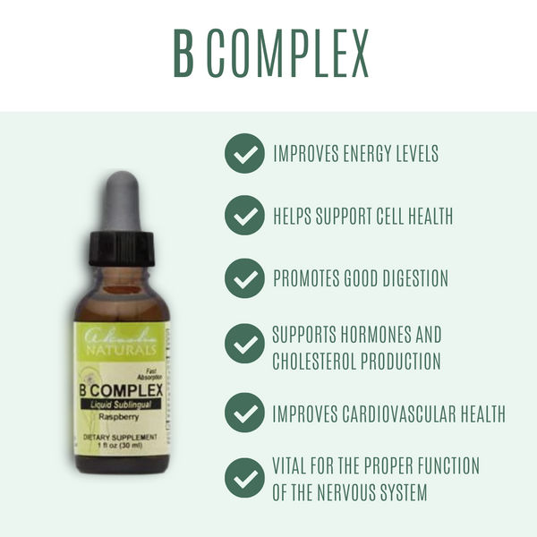 Liquid B Vitamins Complex - 1oz – Akasha Naturals